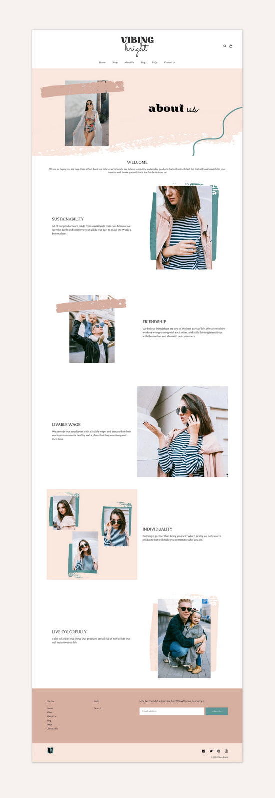 Vibing Bright | Colorful Shopify Theme Template – Easy Website Themes