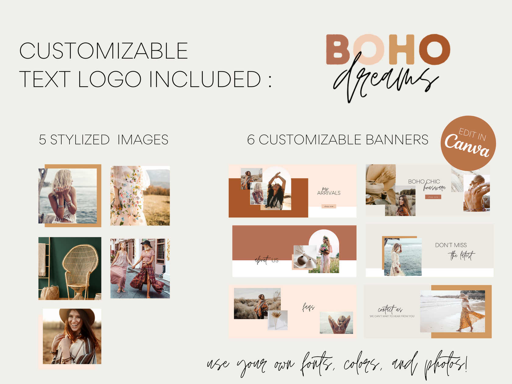 Boho Dreams | Boho Shopify Theme Template – Easy Website Themes