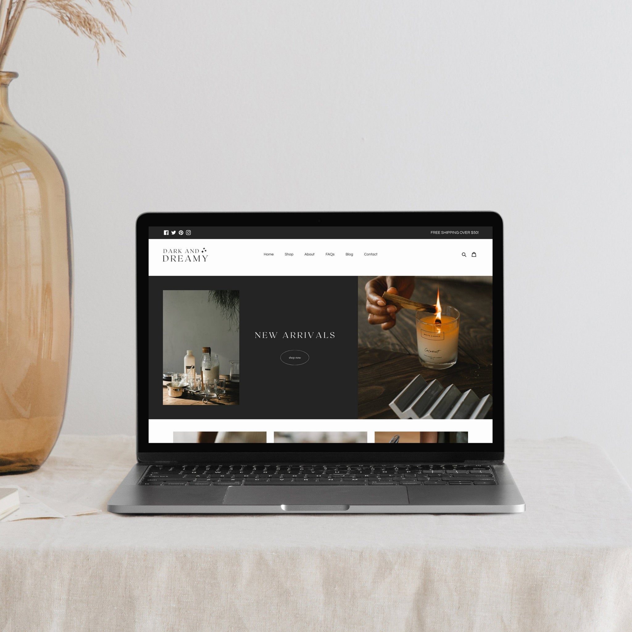 Dark and Moody | Bold Shopify Theme Template – Easy Website Themes